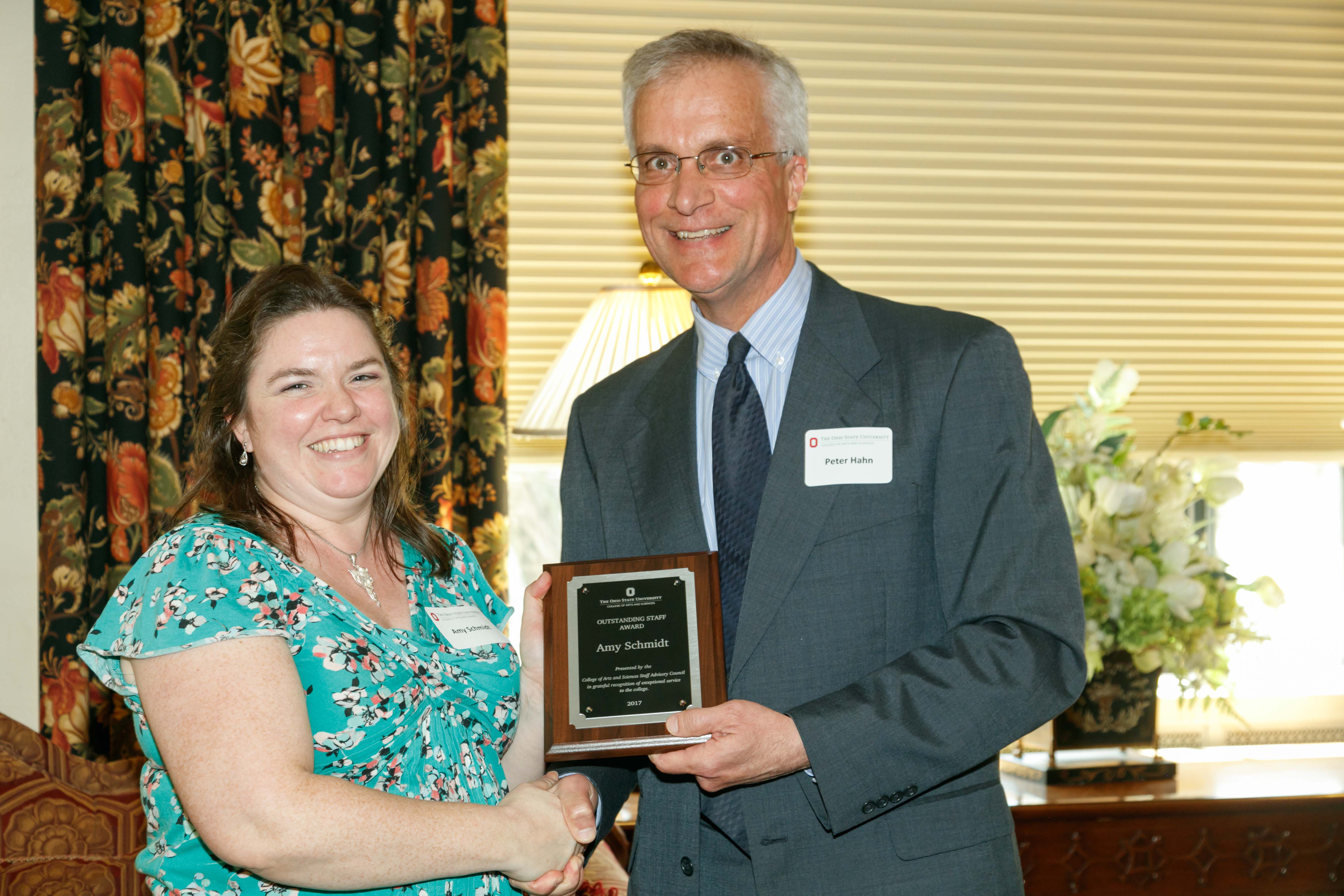 Amy Schmidt Wins the College of Arts and Sciences Outstanding Staff ...